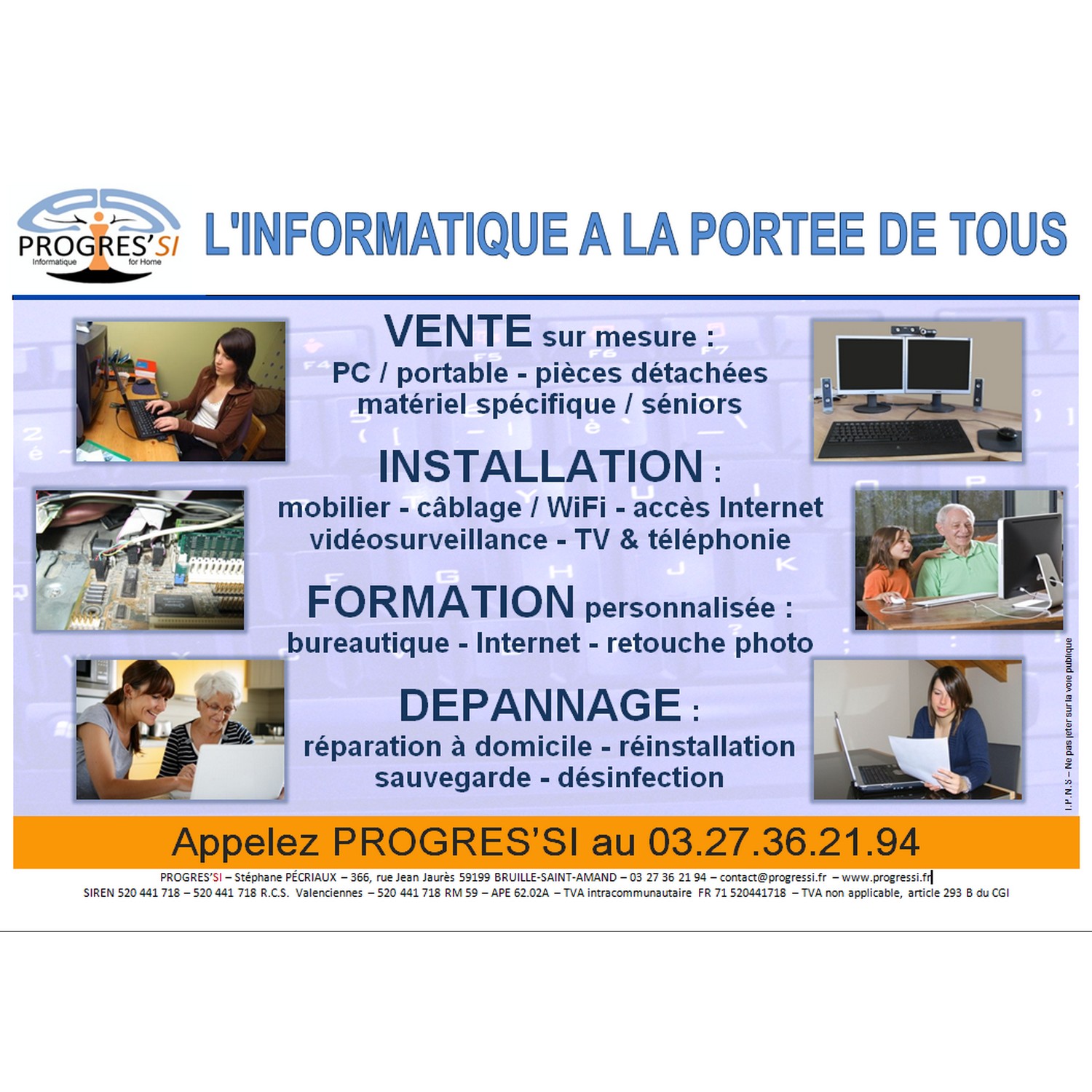 Dépannage informatique à PÉRUWELZ